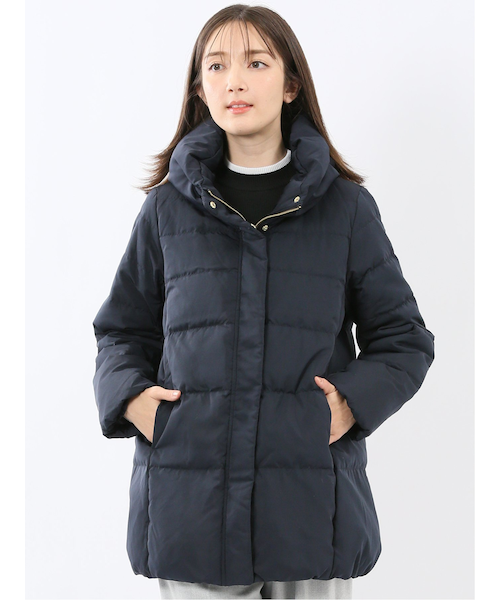 ウーリッシュ カラーレスジャケット ピンドットこげ茶(セットアップ