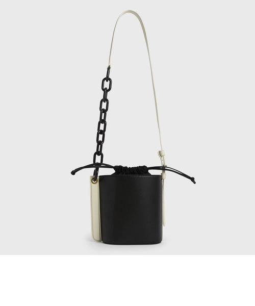 アルデン チェーンリンクドローストリングバケットバッグ / Alden Chain-Link Drawstring Bucket Bag ...