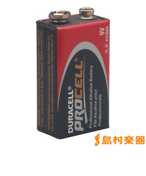 PC1604 PROCELL 9V乾電池 アルカリ｜シマムラガッキの通販｜&mall（アンドモール）三井ショッピングパーク公式通販