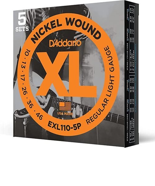 EXL110-5P レギュラーライト 10-46 5セット エレキギター弦【お買い得な5パック】｜シマムラガッキの通販｜&mall（アンド ...