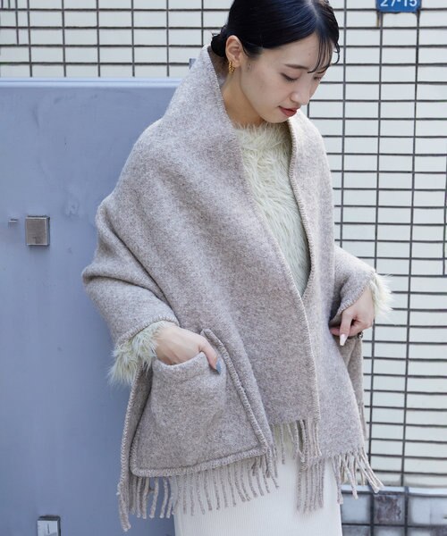 UNI pocket shawl / ポケットショール｜フリークスストアの通販｜&mall（アンドモール）三井ショッピングパーク公式通販