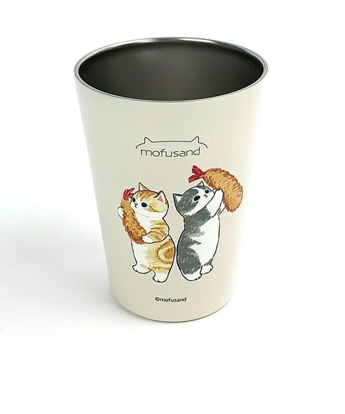 mofusand もふさんど 2WAY真空二重タンブラーM（えび天にゃん) 450ml コップ キッチン｜パーフェクトワールドの通販｜&mall（アンドモール）三井ショッピングパーク公式通販