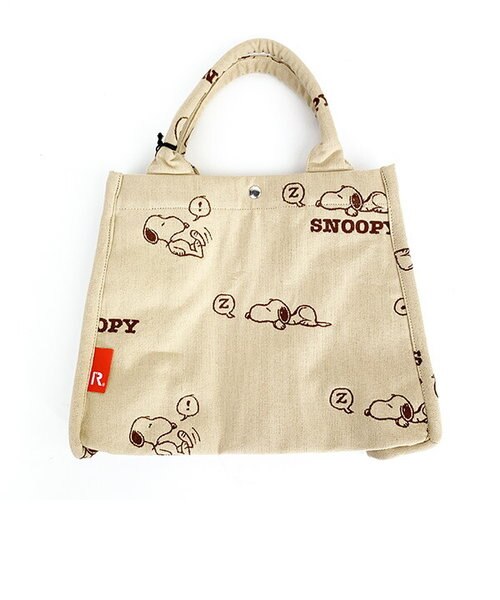 スヌーピー ジャガードトートバッグ (ベージュ) ルートート (ROOTOTE) SNOOPY｜パーフェクトワールドの通販｜&mall（アンドモール）三井ショッピングパーク公式通販