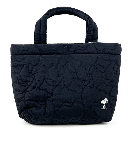 スヌーピー ROOTOTE キルティングランチトートバッグ(ブラック) SNOOPY｜パーフェクトワールドの通販｜&mall（アンドモール）三井ショッピングパーク公式通販