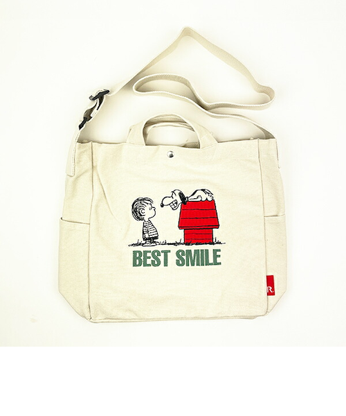 スヌーピー ショルダーバッグ アイボリー ROOTOTE(ルートート) SNOOPY｜パーフェクトワールドの通販｜&mall（アンドモール）三井ショッピングパーク公式通販