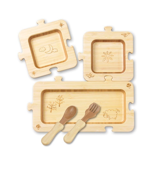 【当商品送料無料】お子様プレート 通販 お子様ランチ プレート おしゃれ かわいい agney アグニー ジグソープレート セット｜バックヤードファミリーの通販｜&mall（アンドモール）三井 ...