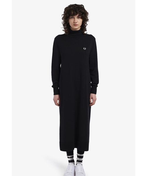 Textured Trim Knitted Dress - D4170｜フレッドペリーの通販｜&mall（アンドモール）三井ショッピングパーク公式通販