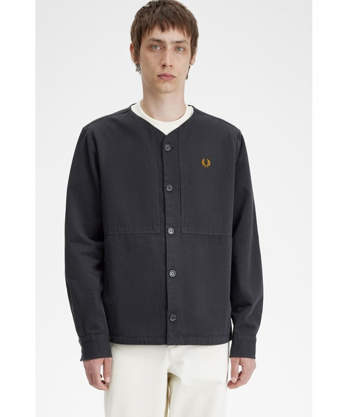 COLLARLESS OVERSHIRT - M7758｜フレッドペリーの通販｜&mall（アンドモール）三井ショッピングパーク公式通販
