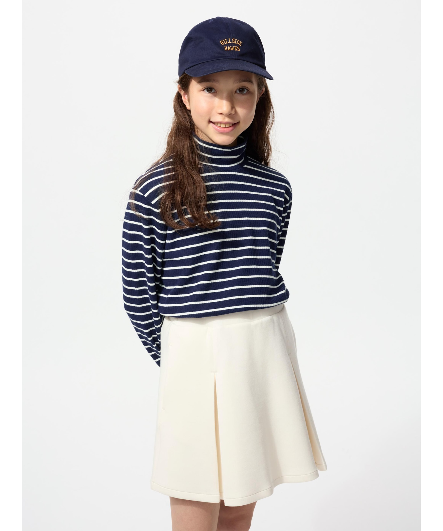 GIRLS ヒートテックコットンハイネックTシャツ長袖｜ユニクロの通販｜&mall（アンドモール）三井ショッピングパーク公式通販