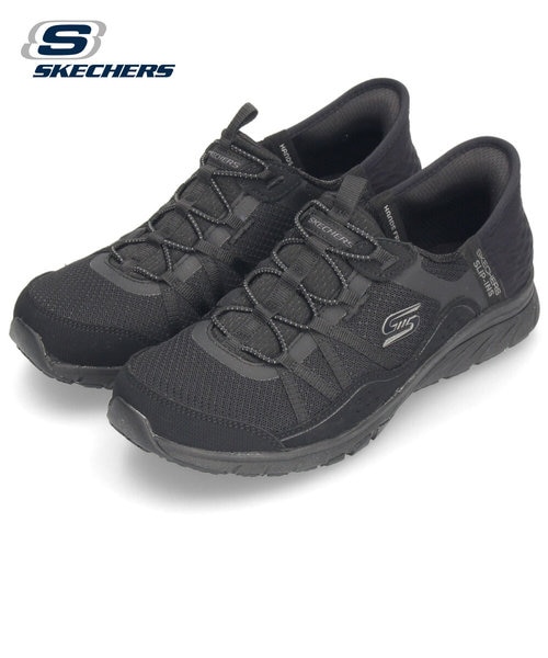 SKECHERS 104288 レディース スリッポン スニーカー スケッチャーズ スリップインズ グラティス スポート ブラック トープ 黒 ...