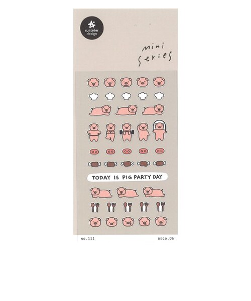 スワテリエ（suatelier） ミニステッカー deco.06 111 PIG！｜ハンズの通販｜&mall（アンドモール）三井ショッピング ...