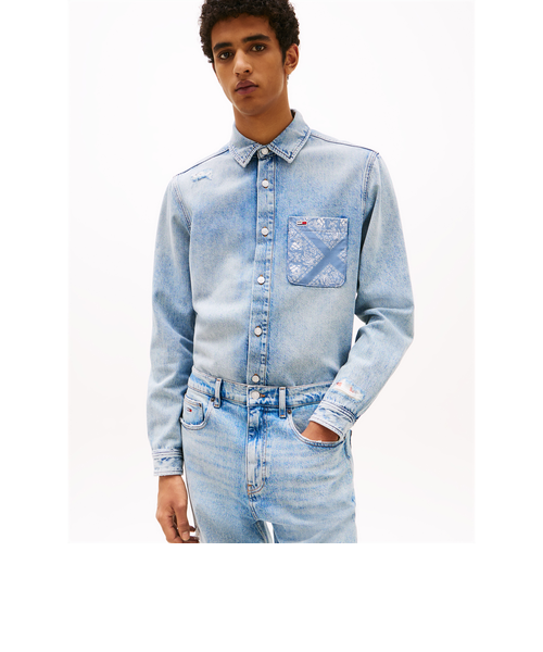 レギュラーデニムシャツ｜トミーヒルフィガーの通販｜&mall（アンド