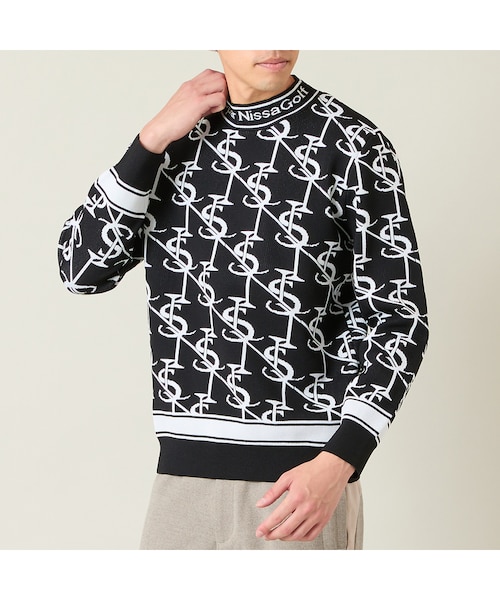 メンズ】モノグラム柄ニットトップス｜ニッサゴルフの通販｜&mall