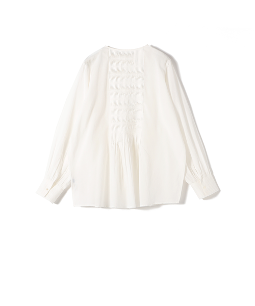 Fanaka:〈手洗い可能〉デザインピンタック ブラウス｜シップスの通販