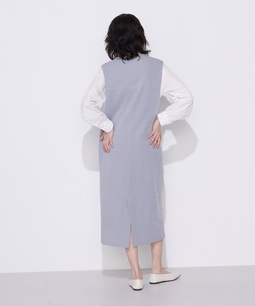 ケーブルニットベスト付き ワンピース｜ギャバジンK．Tの通販｜&mall