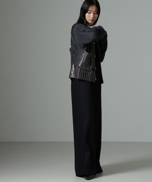 LOGAN／Foil カーディガン｜ナノ・ユニバースの通販｜&mall（アンド