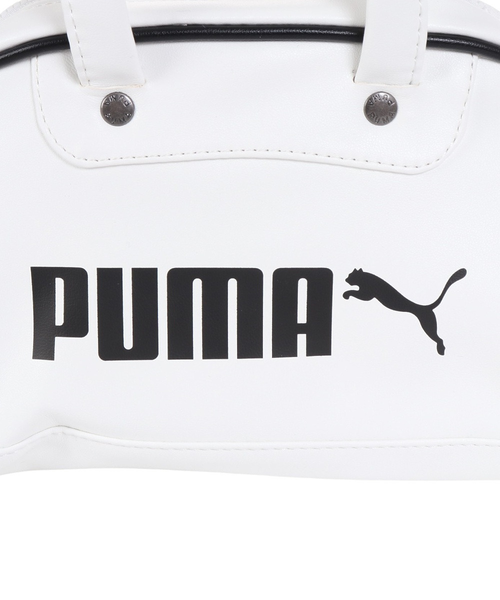 プーマ（PUMA）SUPER PUMA MINI グリップ 小型ボストンバッグ 白