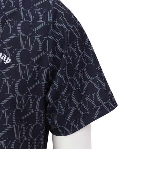 キャロウェイ（CALLAWAY）ゴルフウェア 吸汗速乾 ロゴプリント 鹿の子