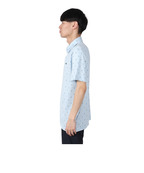 ラコステ（LACOSTE）ゴルフウェア ミニマム総柄プリント ポロシャツ