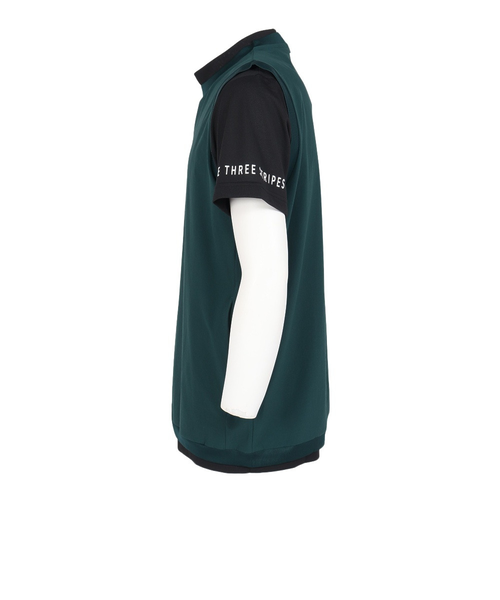 アディダス（adidas）ゴルフウェア 吸汗速乾 2IN1 半袖モックネック