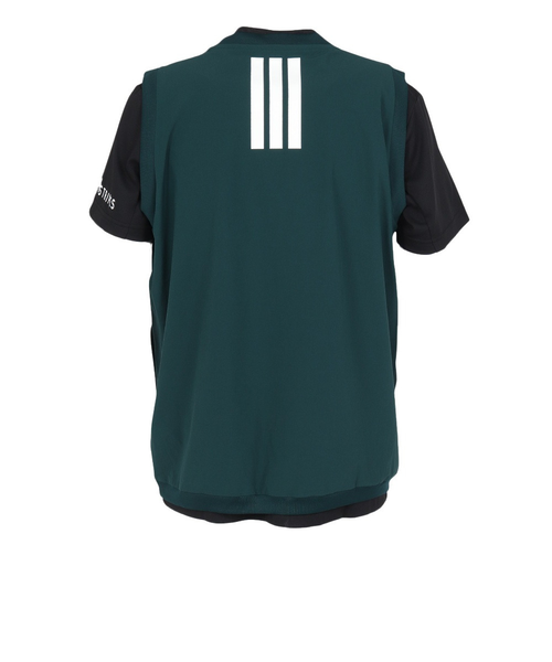 アディダス（adidas）ゴルフウェア 吸汗速乾 2IN1 半袖モックネック
