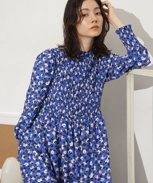 ipekerプリントシャーリングワンピース | nano・universe（ナノ・ユニバース）の通販 - &mall
