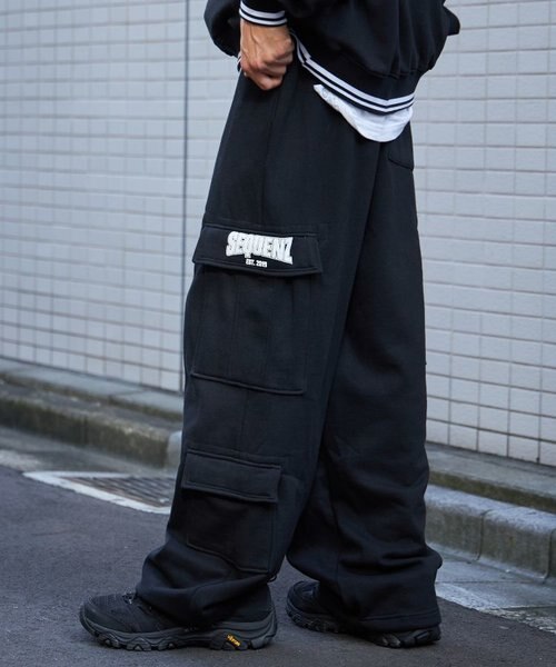 【SEQUENZ（シークエンズ）】90`s FLAVA SWEAT PANTS / ポケット ブロークコア オーバーサイズ レトロ ドローコード 裏起毛 | NAVAL（ナバル）の通販 - &mall