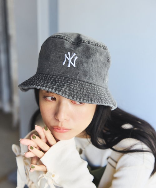 MLB MINI LOGO Bucket 01 NY/エムエルビー ミニロゴ バケットハット NY | FREAK'S STORE（フリークス ...