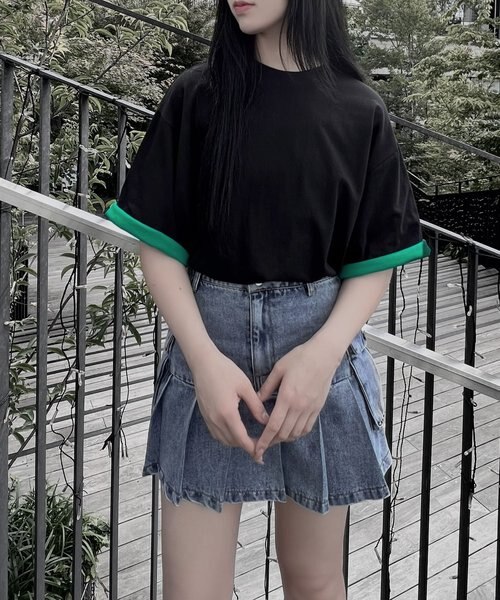 RVスリーブ刺繍ロゴT | WEGO（ウィゴー）の通販 - &mall