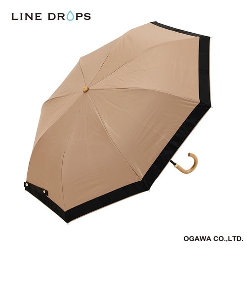 グログランリボンパラソル 晴雨兼用二段折りたたみ傘 50cm | LINE DROPS（ラインドロップス）の通販 - &mall