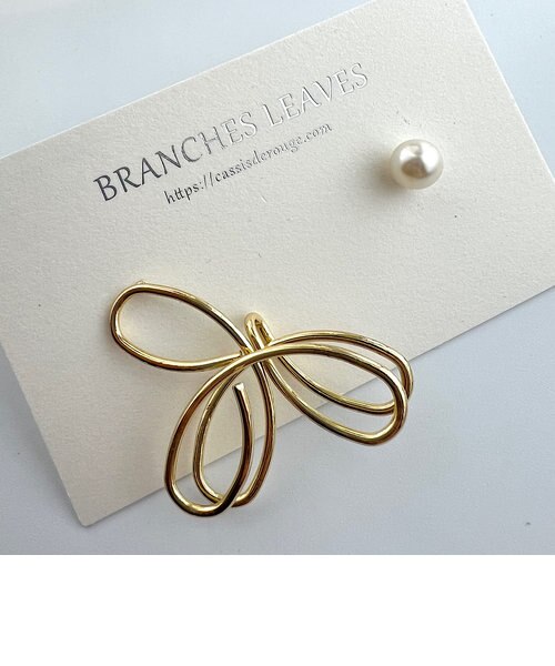 BRANCHES LEAVES ピアス | Cassis de Rouge（カシス ドゥ ルージュ）の通販 - &mall